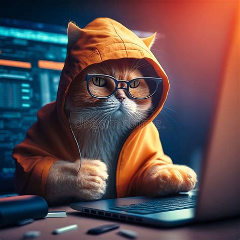 Hacker Cat Stock Illustrations 297 Hacker Cat Stock Illustrations