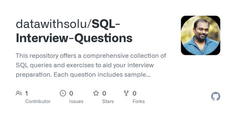 Github Datawithsolusql Interview Questions This Repository Offers A