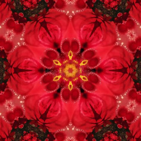 detailed hexagonal repeating pattern and design as floral fantasy in