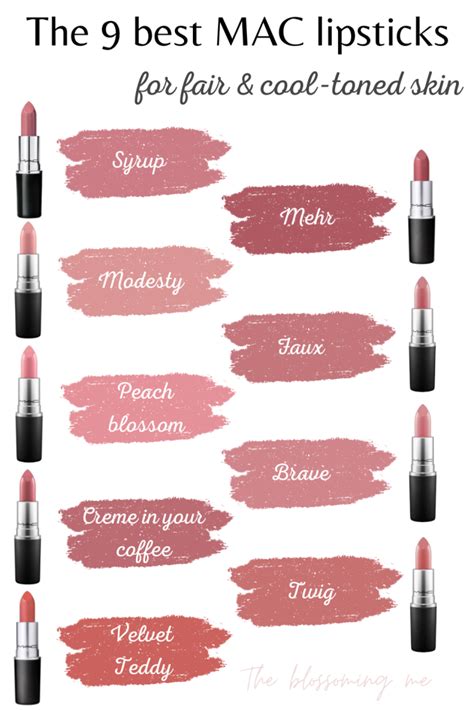 The Best Mac Lipsticks For Fair And Cool Toned Skin The Blossoming Me