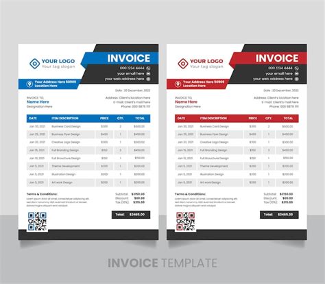 Premium Vector Professional Business Money Bills Or Price Invoices And Payment Agreement