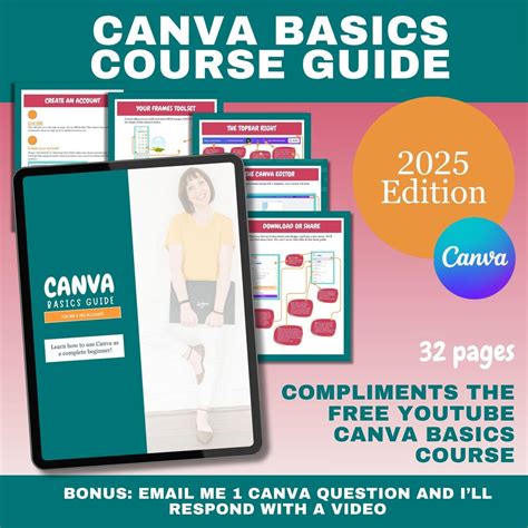 Canva Course Guide Beginner Canva Guide Canva Beginner Guide Complements Free Canva Basics