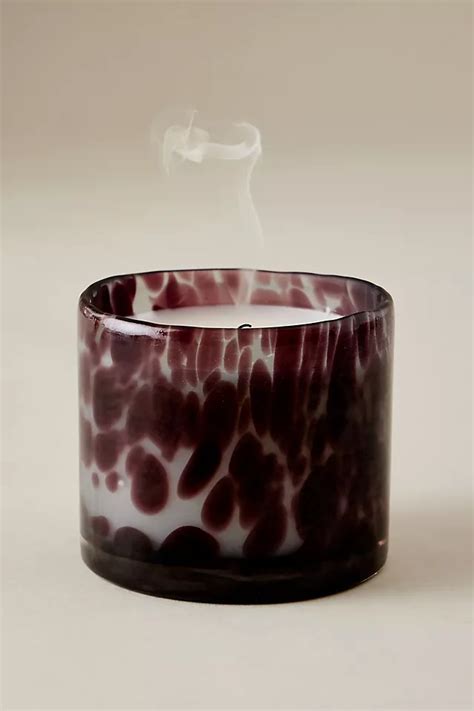 Paddywax Luxe Plum Bubble Glass Candle Anthropologie Uk