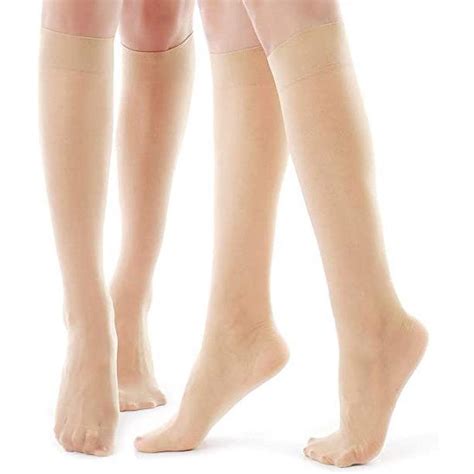 Leggs Everyday Womens Light Sheer Knee High Hosiery 10 Pair