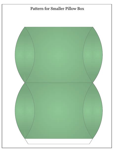 Printable Pillow Box Template At Larry Gano Blog