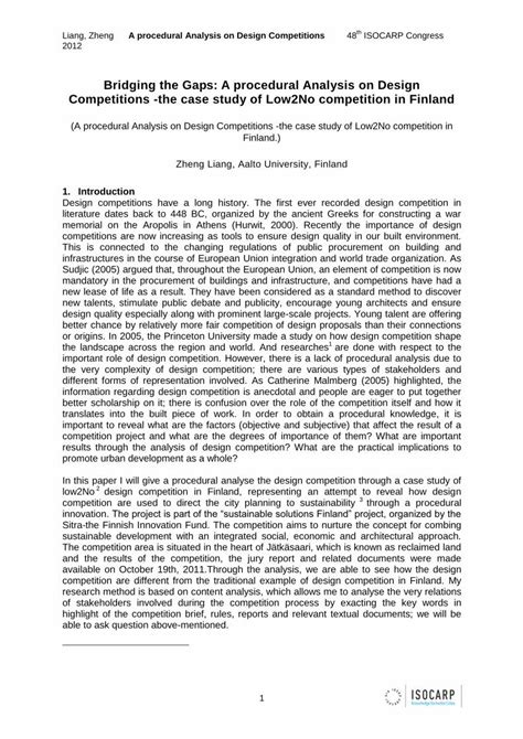 Pdf Bridging The Gaps A Procedural Analysis On Design · A