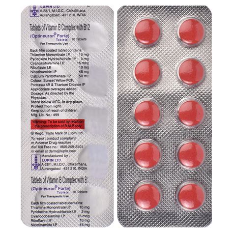 Optineuron Forte Tab Buy Optineuron Forte Tab At Best Price In Nepmeds