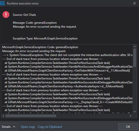 Error Get Chat Teams Activities Uipath Community Forum