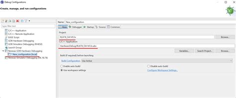 Launch E Studio And Create The RL Application Getting Started With DA And FSP BLE