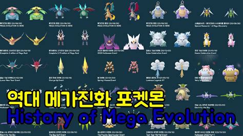 [포고] 역대 메가진화 포켓몬 ~22년 11월 Youtube