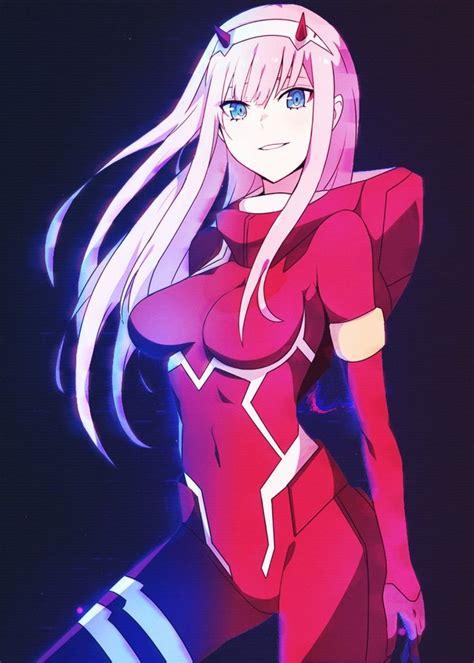 Anime Franxx Zero Two Anime And Manga Poster Print Metal Posters