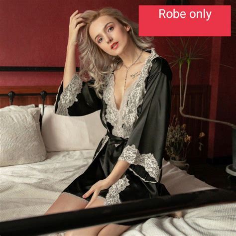Sexy Plus Size Robe Only Robe Not Dress Can Fit Up To Kg Robe Seksi Sch Shopee Malaysia
