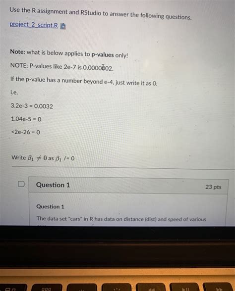 Solved Use The R Assignment And Rstudio To Answer The