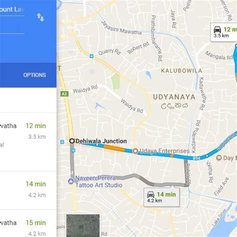 Google Maps Interface Giving Directions And Travel Time Google Maps Download Scientific