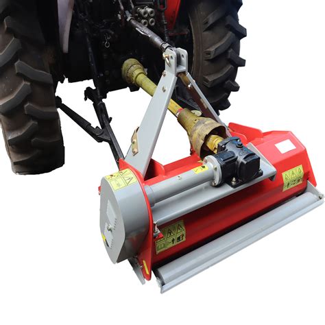 Side Verge Small Compact Tractor Flail Mower Mulcher With Rear Bonnet