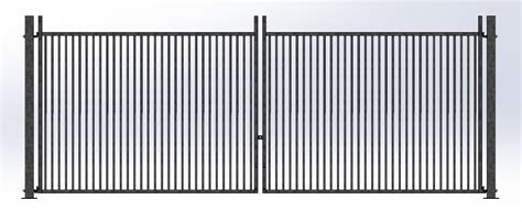 Industrial Gate Simulation Rsolidworks