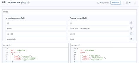 Response Mapping Results Mapping And Advanced Lookups Example For