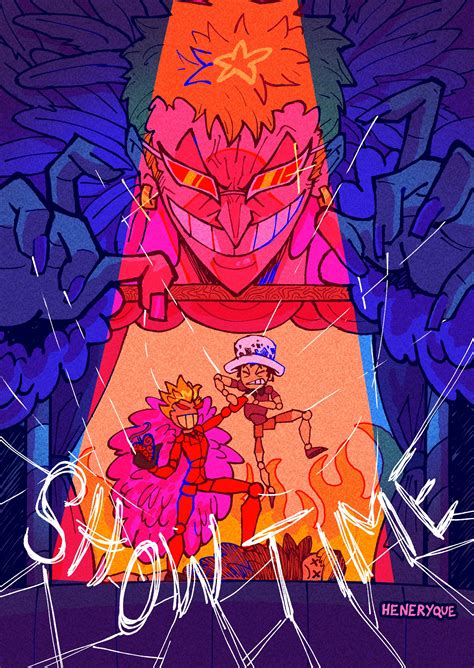 Trafalgar Law Donquixote Doflamingo And Donquixote Rocinante One Piece Drawn By Heneryque