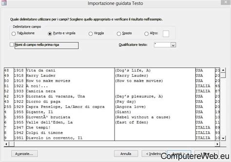 Access L3 Importare Dati Nel Database