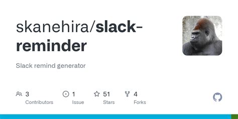 Github Skanehiraslack Reminder Slack Remind Generator