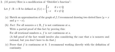 Solved 2 25 Points Here Is A Modification Of Dirichlets