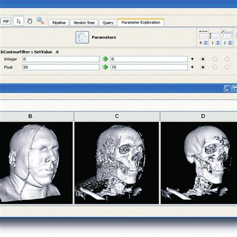vistrails parameter exploration interface the system computes the