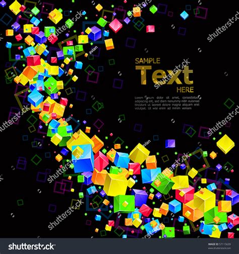 3d Bright Abstract Background Vector Illustration Stock Vector Royalty Free 57115639