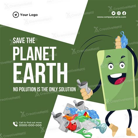Poster On Save Earth From Pollution