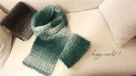 코바늘 목도리 뜨기 🧣 왕초보도 만드는 뜨개 그라 목도리 머플러 Crochet Muffler Scarf Youtube