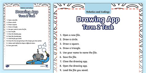 Grade 1 Coding And Robotics Digital Concepts Drawing App