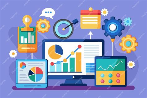 A Colorful Dashboard Displays Charts Graphs And Metrics For Effective