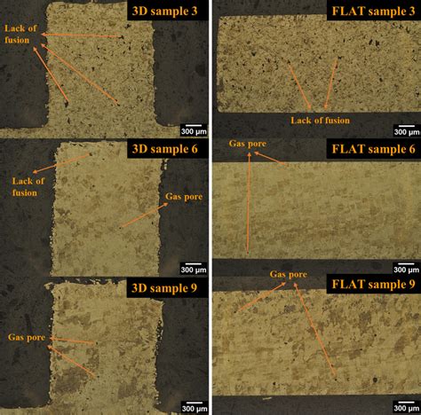3d And Flat Samples Microstructure Download Scientific Diagram