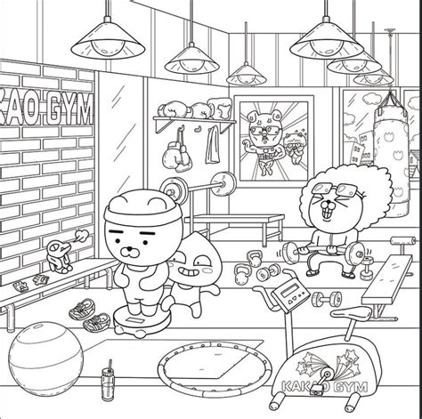 카카오 프렌즈 색칠 공부 도안 모음 무료 다운로드 And 책 구매하기 색칠 활동 컬러링 북 컬러링 페이지