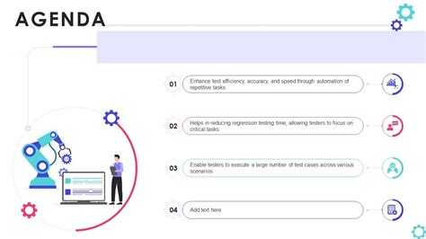 Agenda Implementation Of Automation Testing Process Ppt Slides Ppt