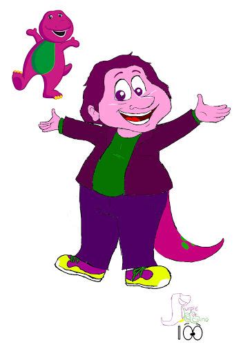 Barney Human By Purpledino100 On Deviantart