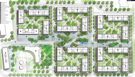 Blocks In Block Belgorod City Landscape Architecture Plan