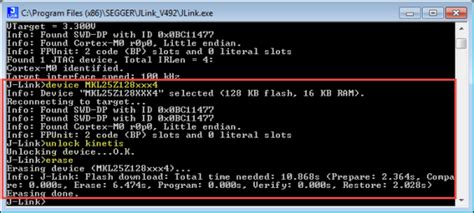 Unlocking And Erasing Flash With Segger J Link Mcu On Eclipse