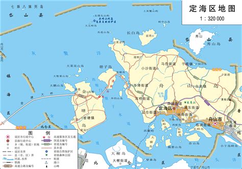 舟山新城地图 夜景 城区 大山谷图库