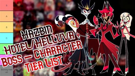 Hazbin Hotel Helluva Boss Character Tier List Youtube