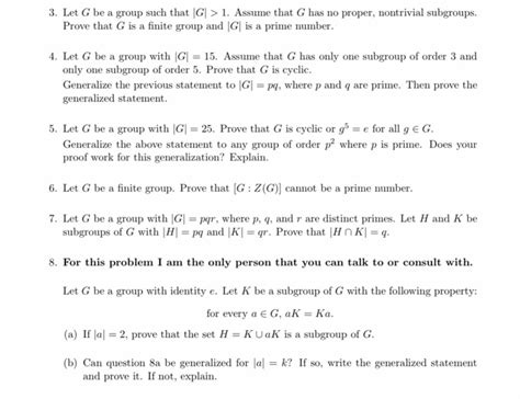 solved 3 let g be a group such that g 1 assume that g