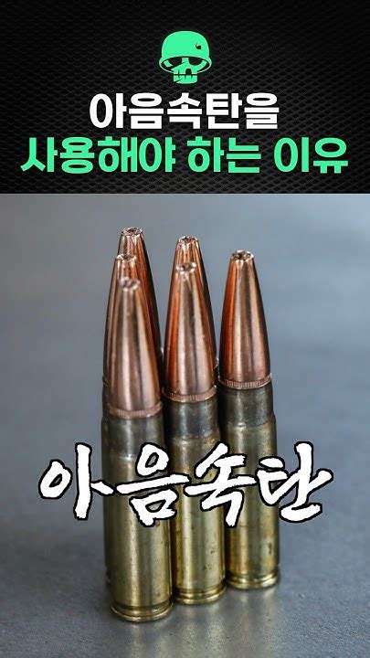 아음속탄을 사용해야 하는 이유 Youtube
