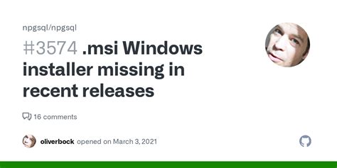 msi windows installer missing in recent releases · issue 3574 · npgsql npgsql · github