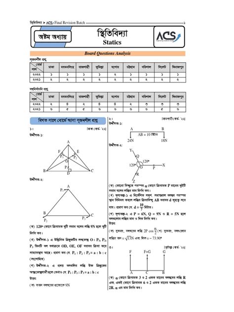 Statics Practice Sheet Frb Pdf