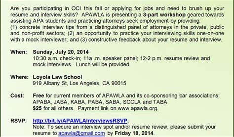 Mock Job Interview Resume Mock Interview Resume Review Workshop Apawla