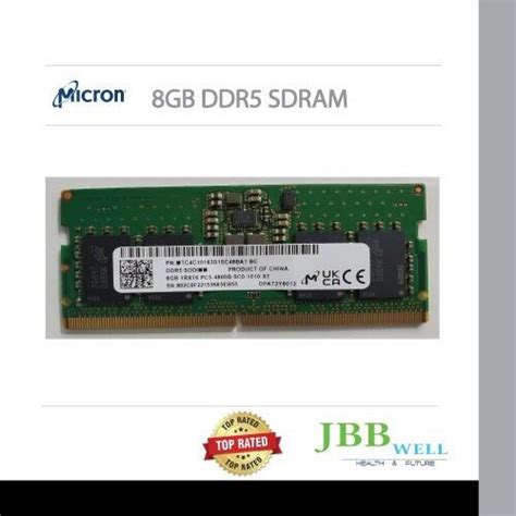Micron Mtc4c10163s1sc48ba1 Bc Ddr5 Sodimm 8gb 1rx16 Pc5 4800b Sc0 1010 Xt For Sale Online Ebay