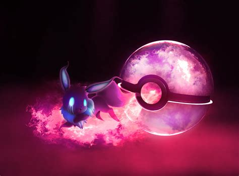 The Pokeball Of Ghost Eevee By Wazzy On DeviantArt