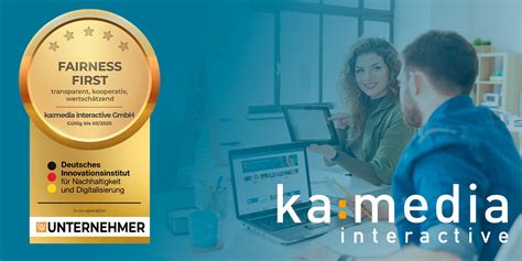 Fairness First Auszeichnung Kamedia