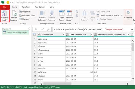 การดึงข้อมูล api ด้วย power query ใน excel open government data of