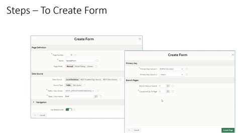 How To Create Form In Oracle Apex Youtube