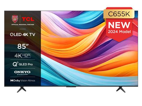 Tcl 85c655k 85” Qled Pro Smart Android Tv 4k Ultra Hd Freeview Play Tcl Uk